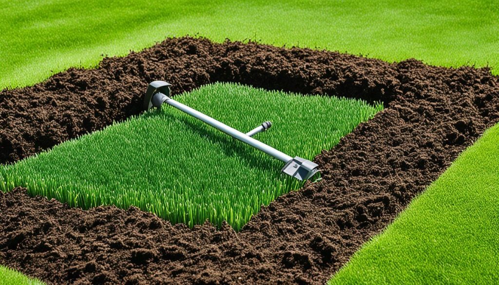 What does aerating a lawn do?